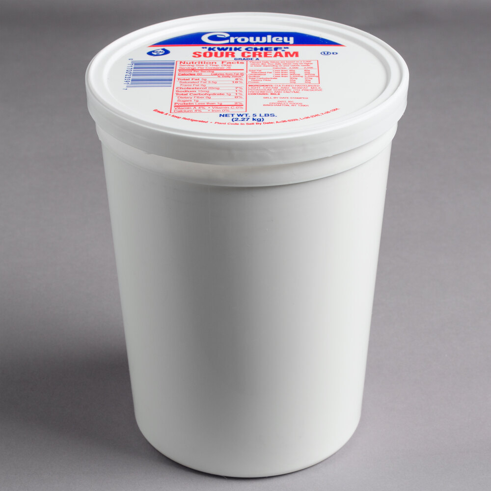 Bulk Tub of Sour Cream - 5lb. Tubs (4/Case)