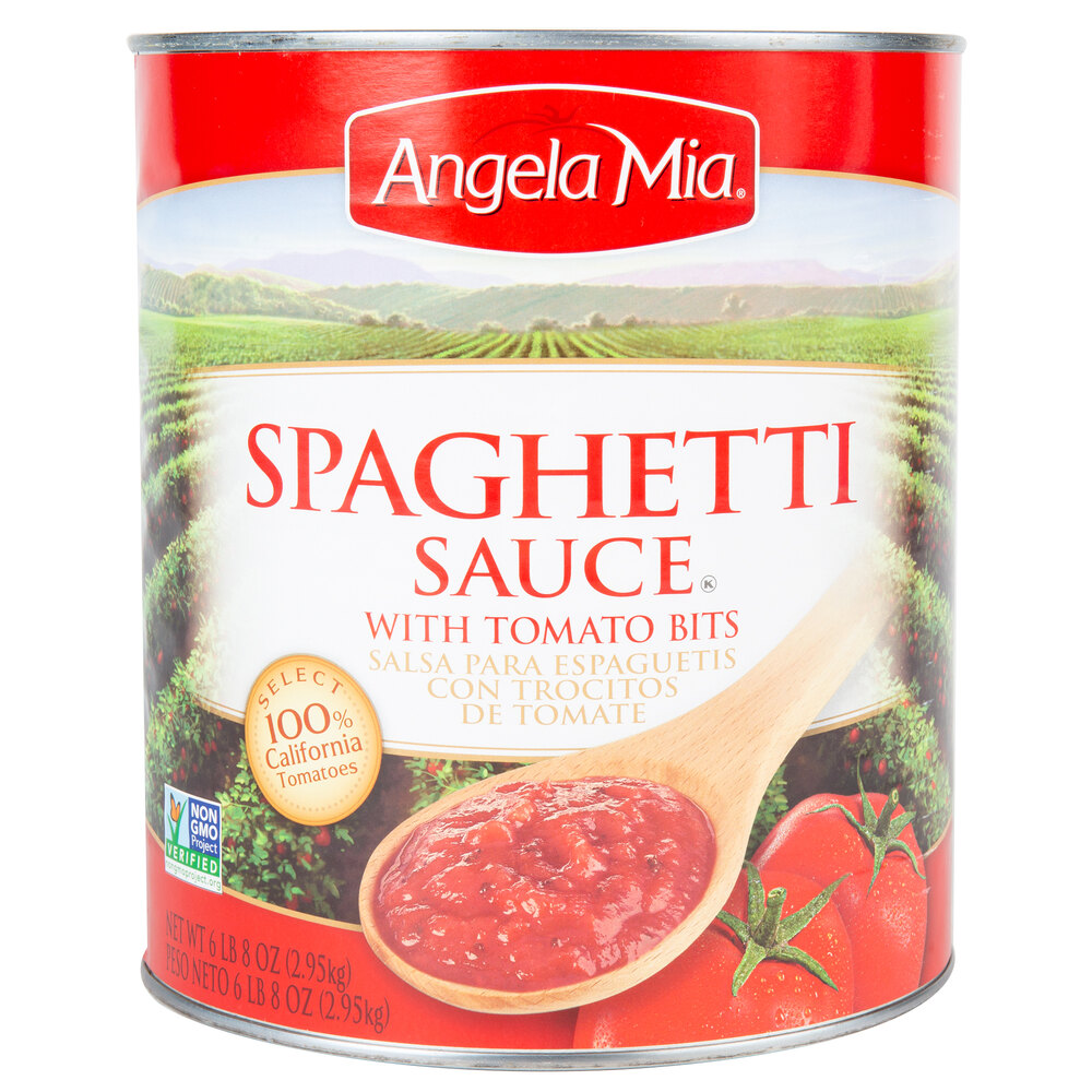 Angela Mia #10 Can Spaghetti Sauce - 6/Case