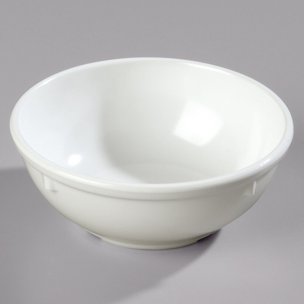 Carlisle 4352002 Dallas Ware 16 oz. White Nappie Bowl - 48/Case