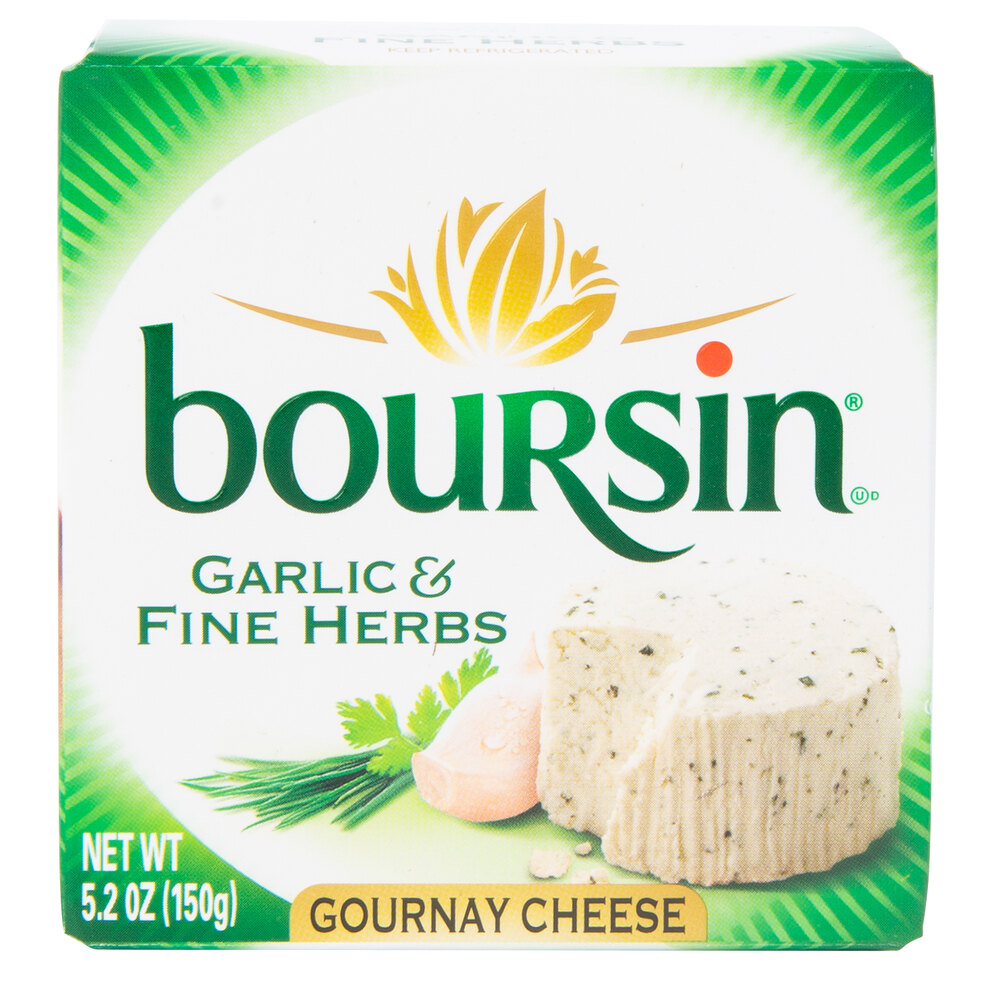 Boursin Garlic & Fine Herb Gournay Cheese Wheels - 12/Case