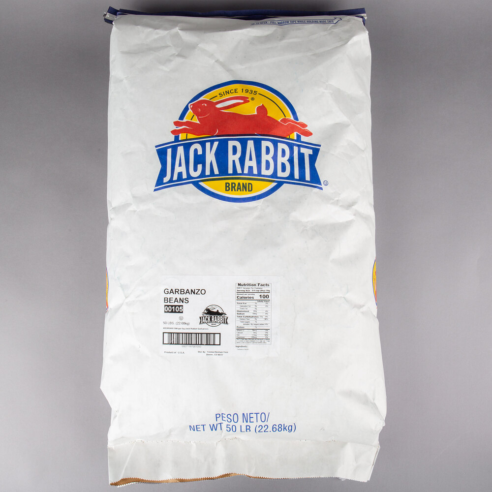 Jack Rabbit Dry Garbanzo Beans (Chickpeas) - 50 lb.