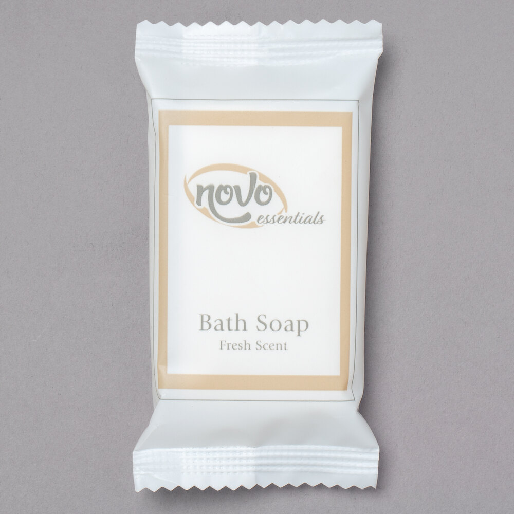 Novo Essentials 0.8 oz. Hotel and Motel Wrapped Bath Soap Bar - 500/Case
