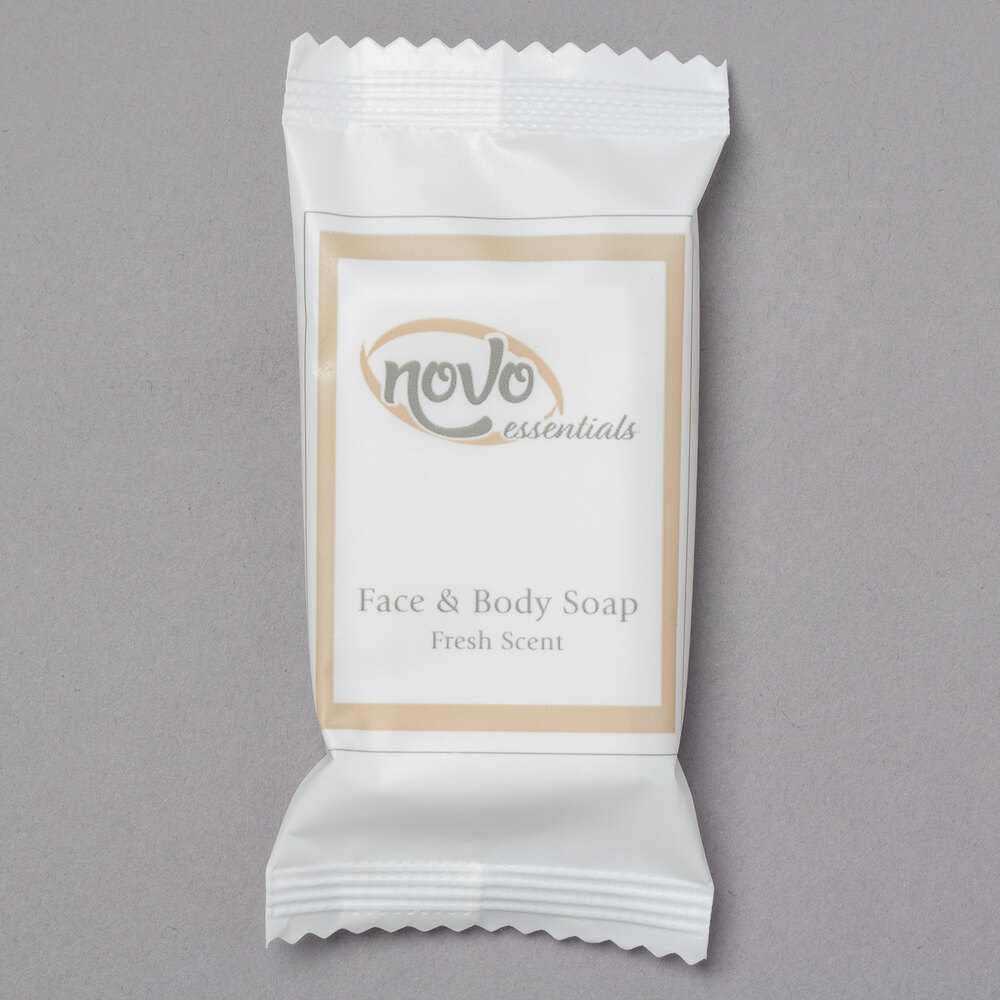 Novo Essentials 0.5 oz. Hotel and Motel Wrapped Face & Body Soap Bar ...