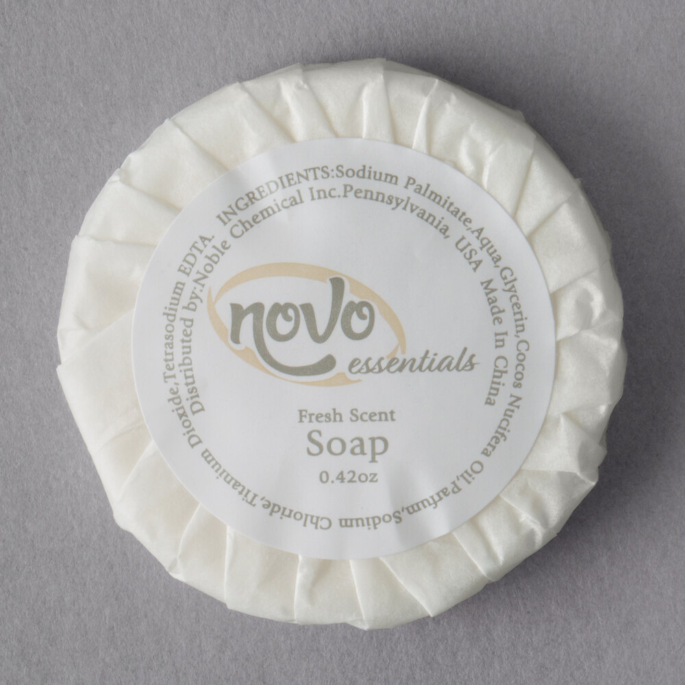 Novo Essentials 0.42 oz. Hotel and Motel Wrapped Round Bath Soap - 1000 ...