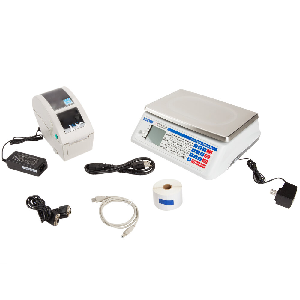 Cardinal Detecto DM15 15 lb. Digital Price Computing Scale with Thermal ...
