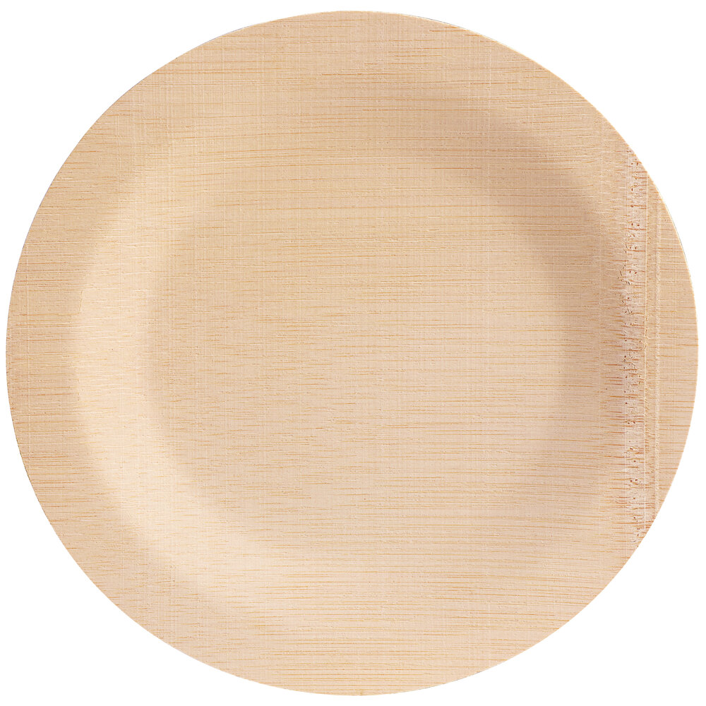 Bulk Bamboo Round Plate - 9", EcoChoice