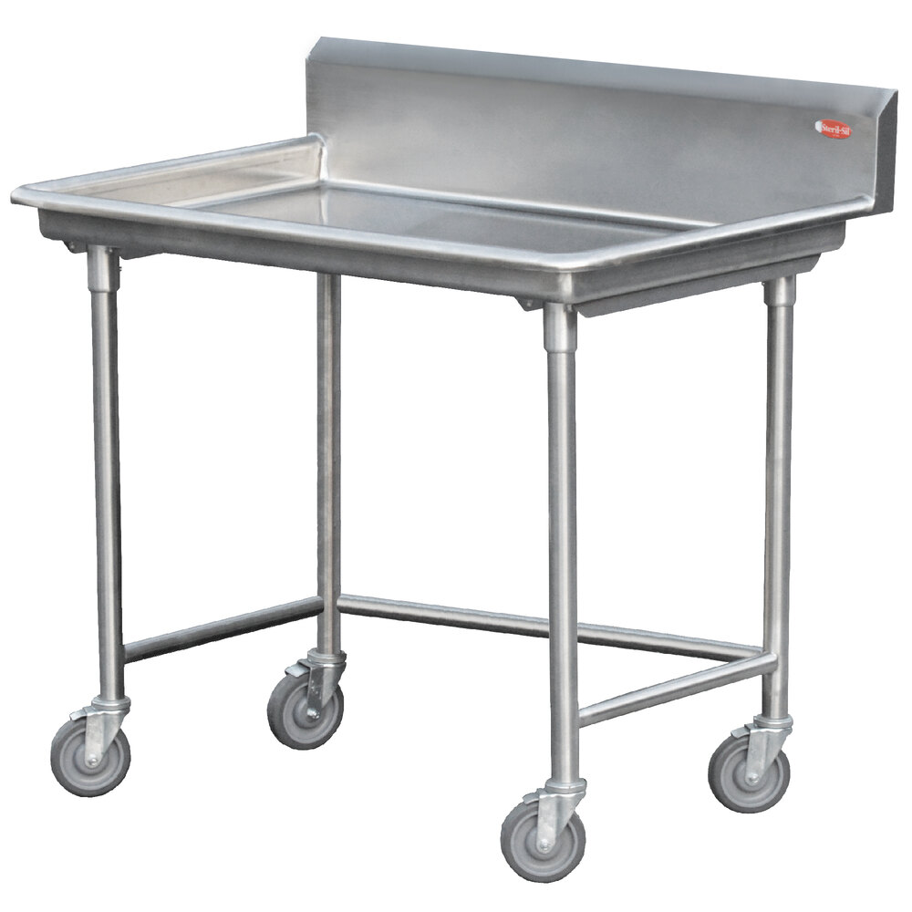 Steril-Sil STE-44-BS Mobile Sorting Table with Backsplash