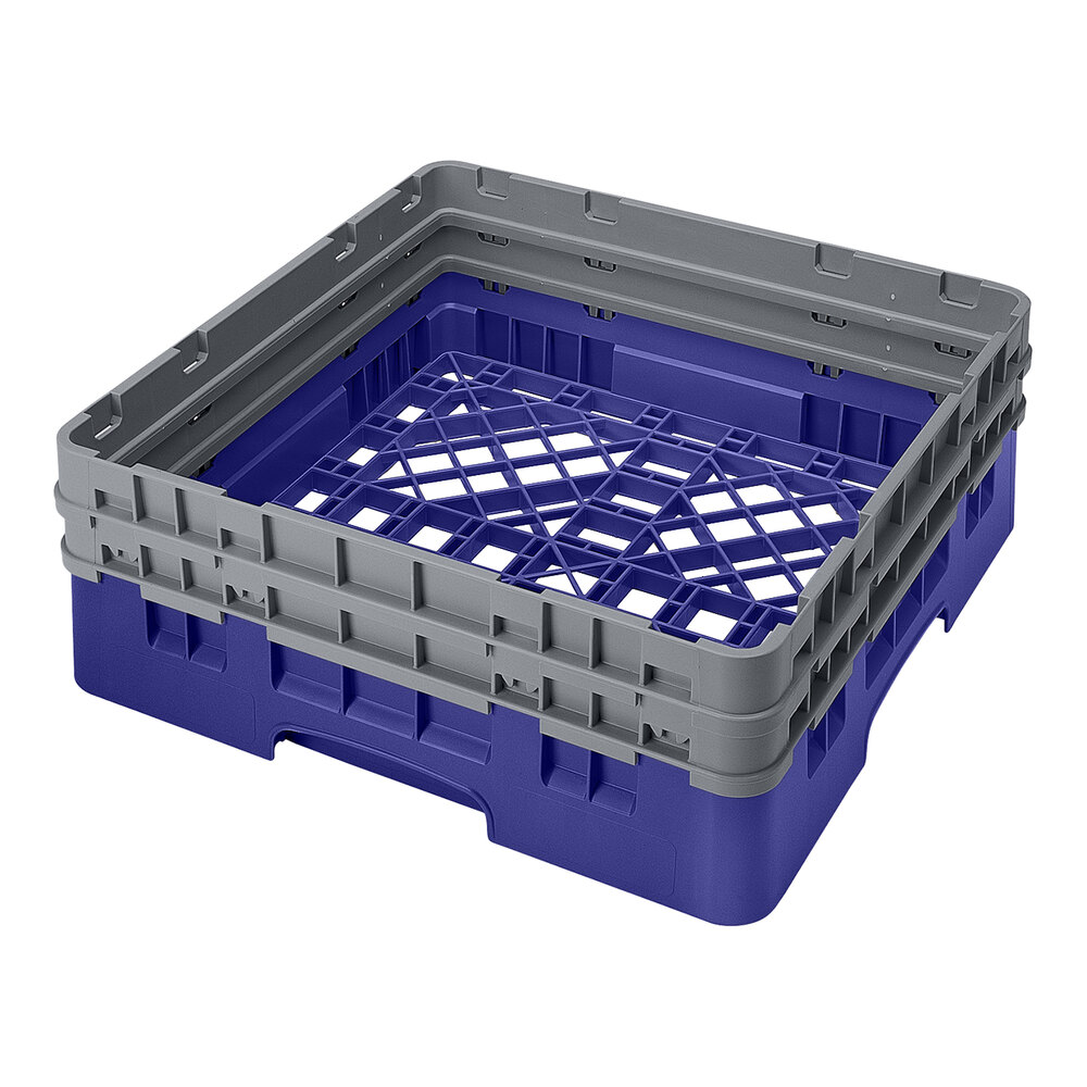 Cambro BR578186 Navy Blue Camrack Customizable Full Size Base Rack with ...