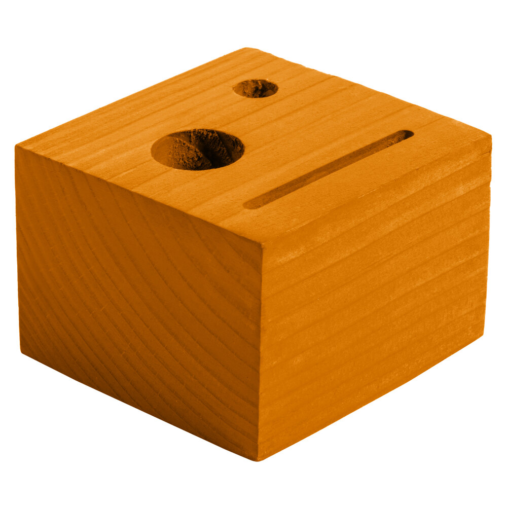 Menu Solutions WDBLOCK-CHECK 3 1/2" x 3 1/2" x 2 1/2" Customizable ...