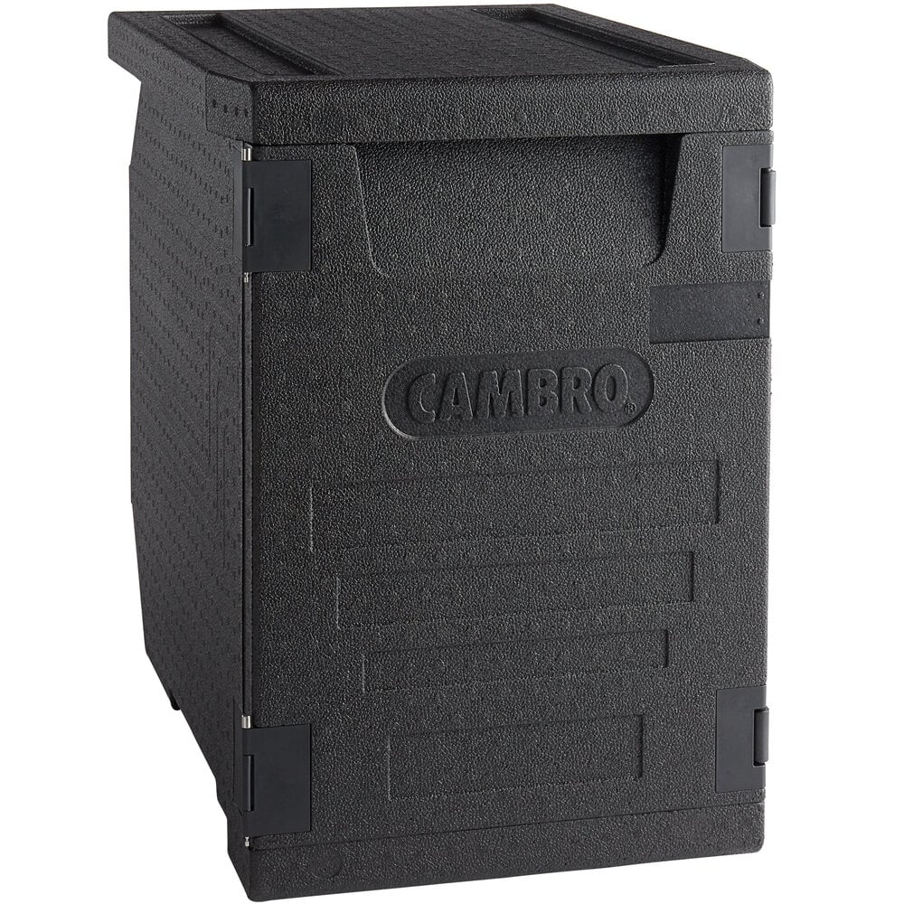 Cambro Cam GoBox® Black Front Loading EPP Insulated Food Pan Carrier ...