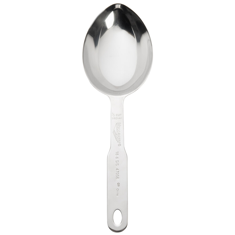 Vollrath 47058 1/2 Cup Stainless Steel Measuring Scoop