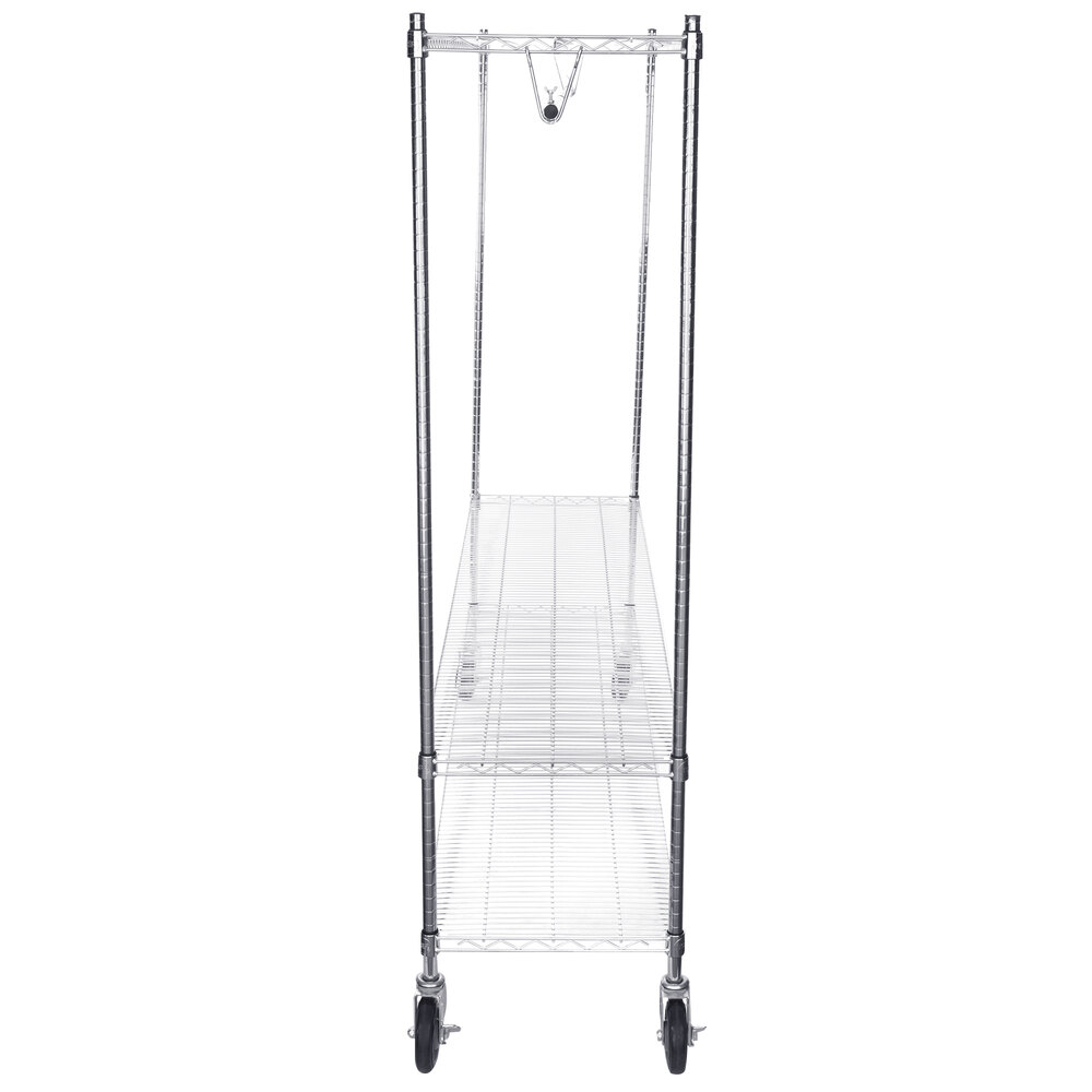 Regency 18" x 72" x 70" Chrome Mobile Garment Rack