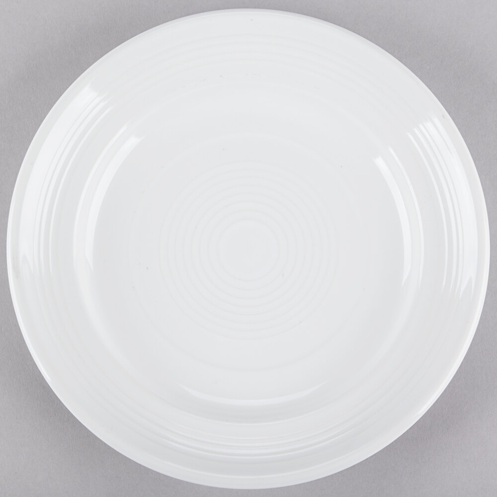 Tuxton CWA-074 Concentrix 7 1/2" White China Plate - 24/Case