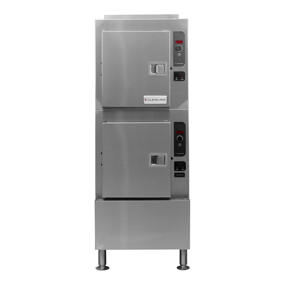 Cleveland 24CEA10 SteamCraft Gemini 10 Pan Electric Floor Steamer - 440 ...