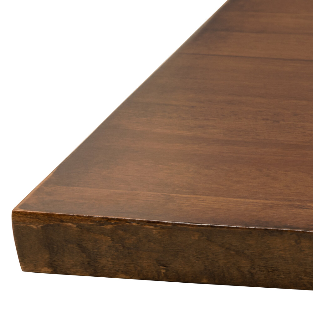 Lancaster Table & Seating 30" x 96" Solid Wood Live Edge Table Top with ...