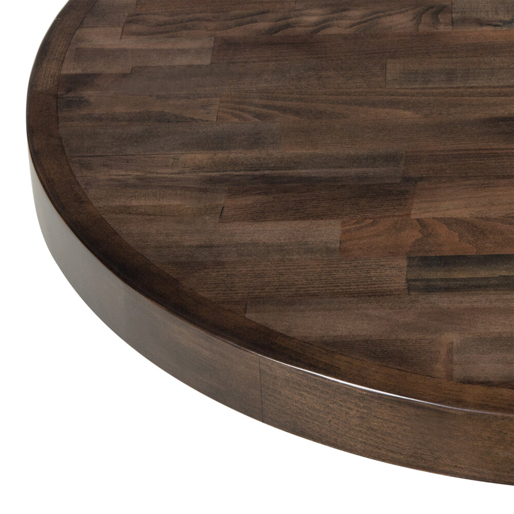 Lancaster Table & Seating 30" Round Recycled Wood Butcher Block Table ...