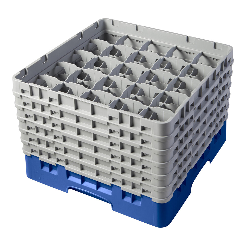 Cambro 25S1114168 Camrack 11 3/4" High Customizable Blue 25 Compartment ...