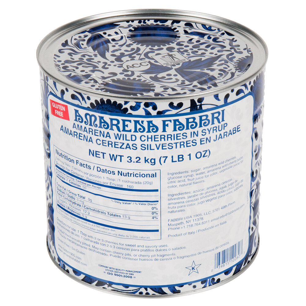 Fabbri Amarena Cherries in Syrup 7 lb. (3.2 kg)
