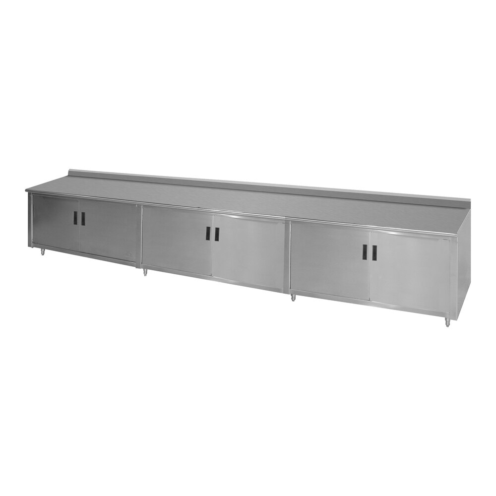 Advance Tabco HF-SS-2412 24" x 144" 14 Gauge Enclosed Base Stainless ...