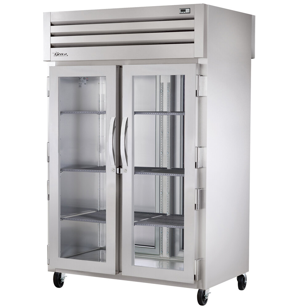 True STR2HPT-2G-2S Spec Series 52 5/8" Stainless Steel 2 Section Glass ...