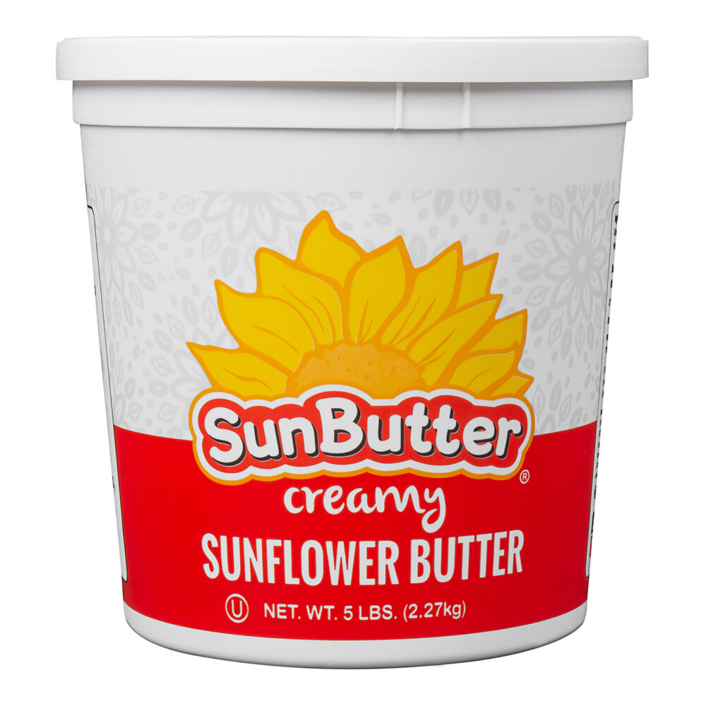 SunButter Creamy Sunflower Spread 5 lb. - 2/Case