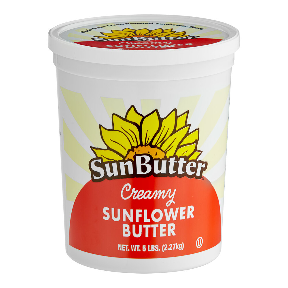 SunButter Creamy Sunflower Spread 5 lb. - 2/Case