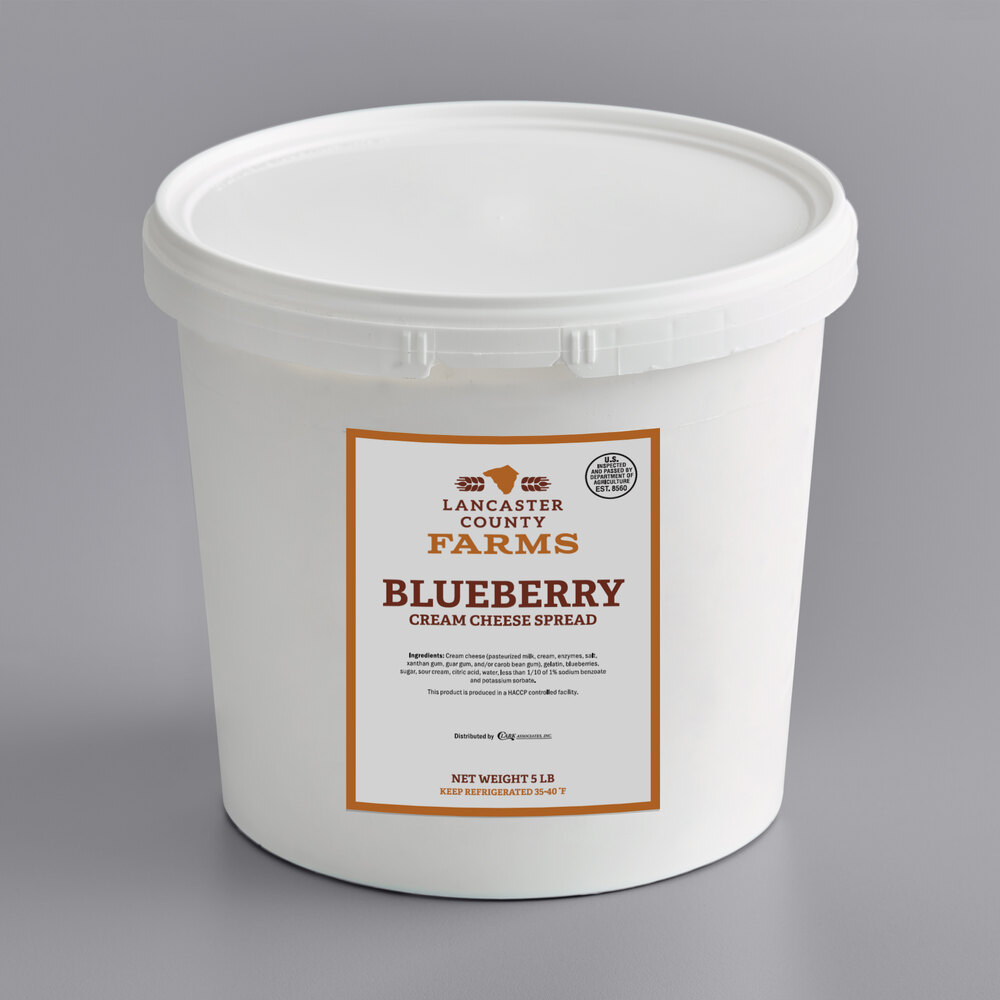 John F. Martin Blueberry Cream Cheese Spread 5 lb. - 2/Case