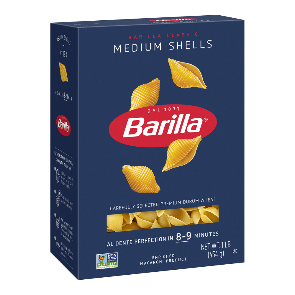 Barilla Medium Pasta Shells (1 lb.) - 12/Case