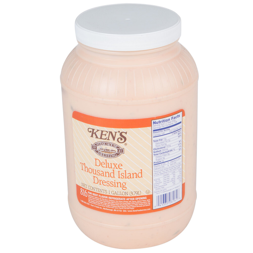 Ken's Foods 1 Gallon Deluxe Thousand Island Dressing