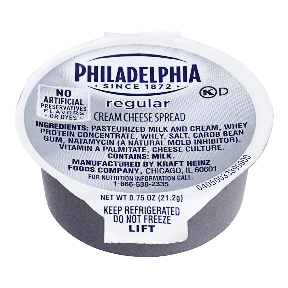 Philadelphia Cream Cheese Portion Cups - WebstaurantStore