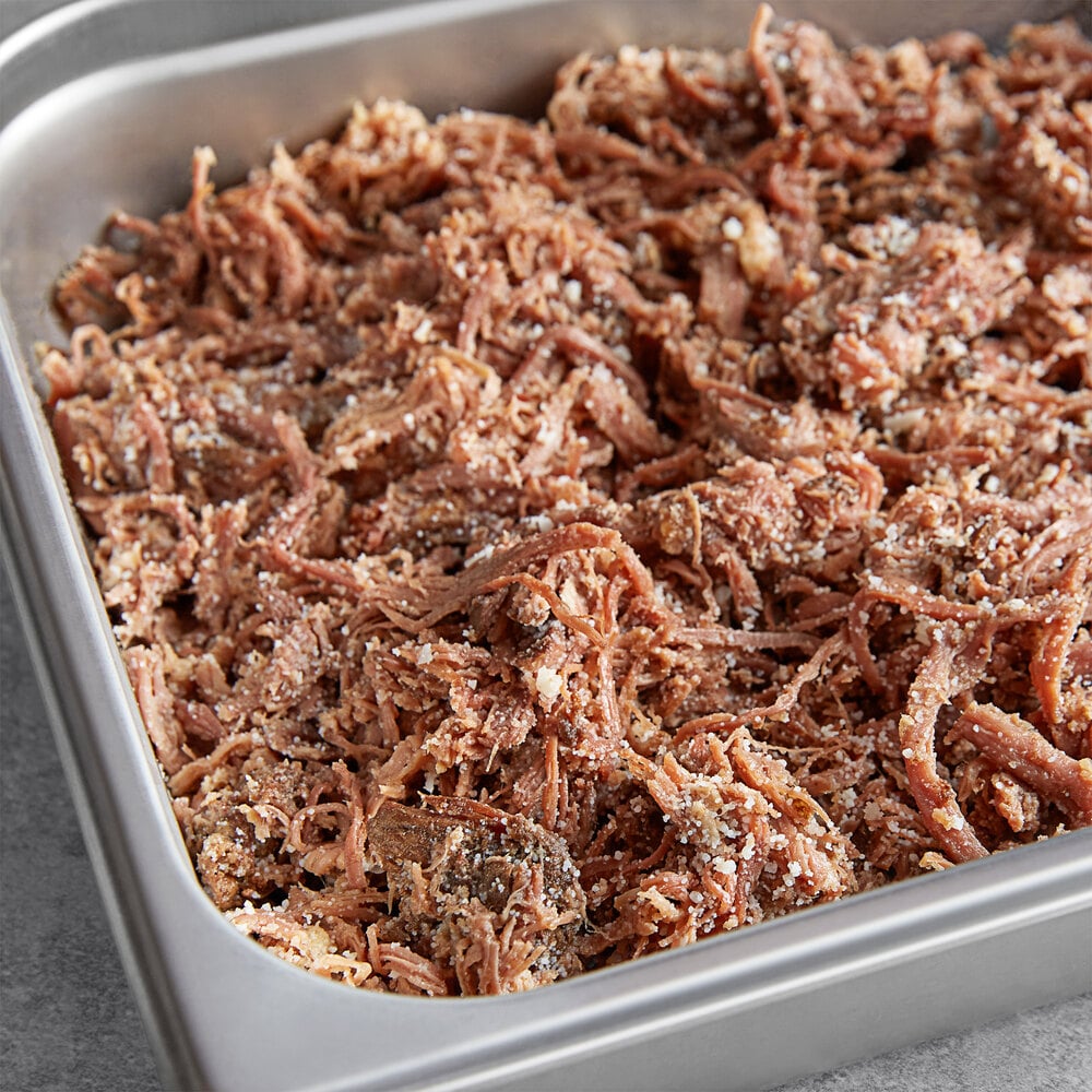 Smithfield 2 lb. Fully Cooked Shredded Beef Brisket - 12/Case