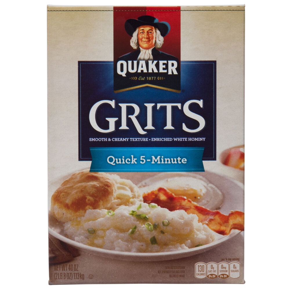 Quaker 2.5 lb. Quick 5 Minute Grits - 12/Case