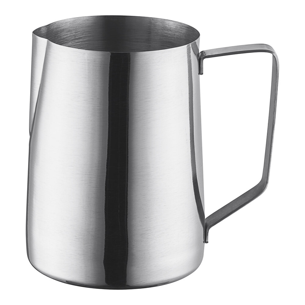 Choice 33 oz. Polished Stainless Steel Frothing Pitcher
