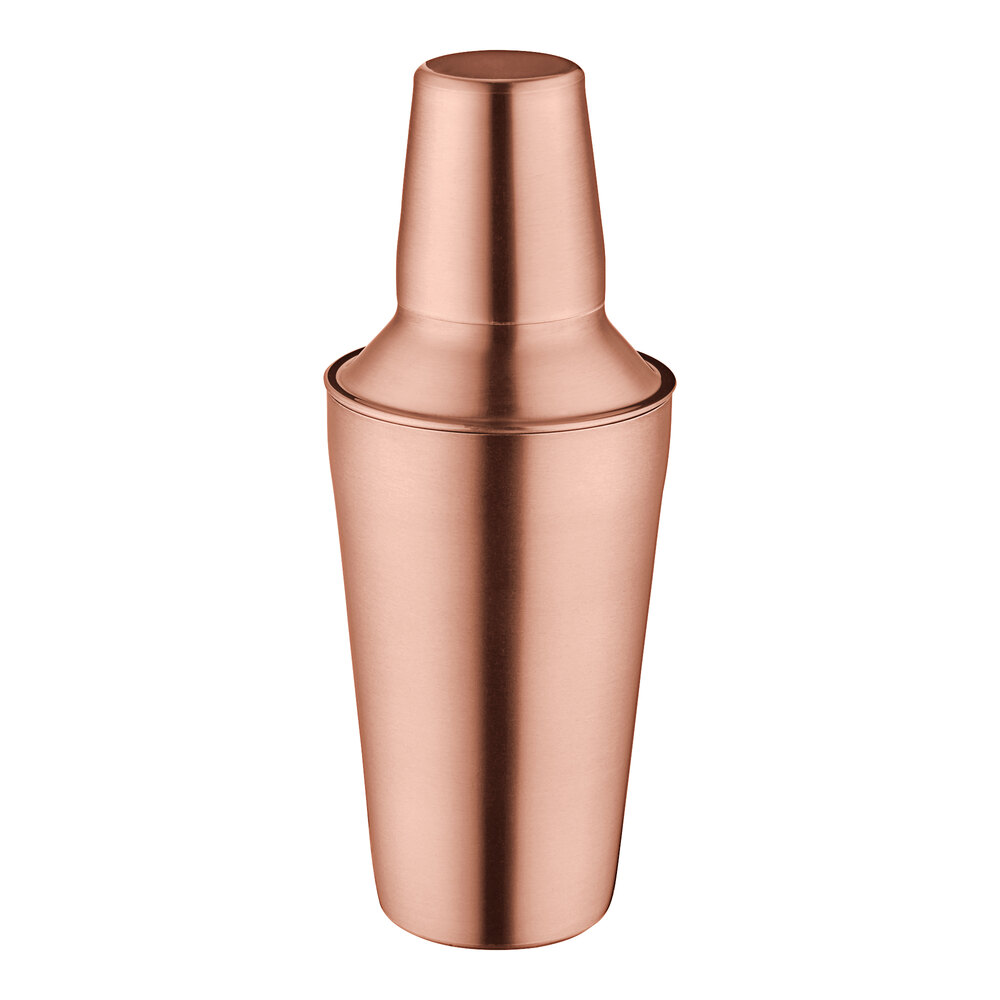 Copper Cocktail Shaker - 16 oz. 3-Piece Set