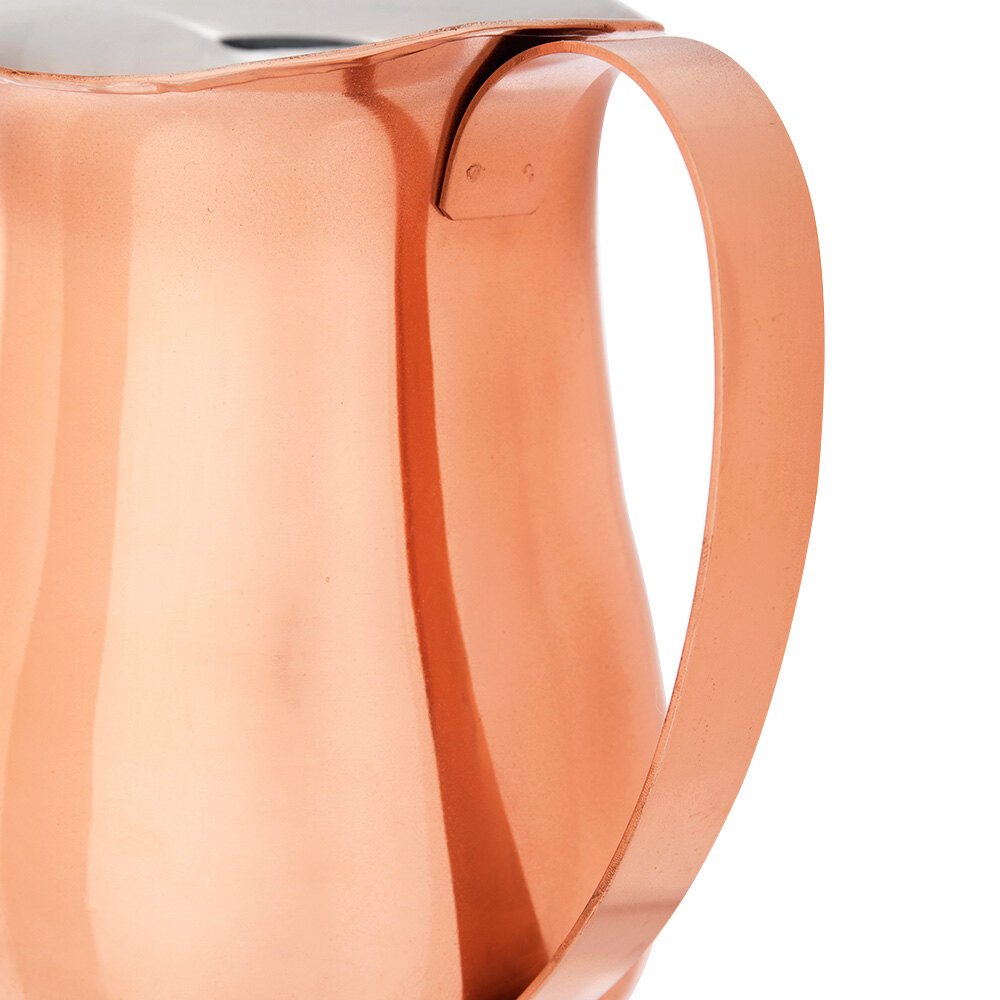 Acopa 64 oz. Satin Copper Stainless Steel Slender Bell Pitcher