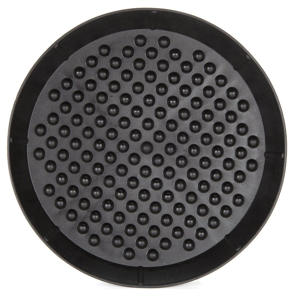 HS Inc. HS1037 10" Charcoal Polypropylene Pizza Pleezer Pizza Tray - 12 ...