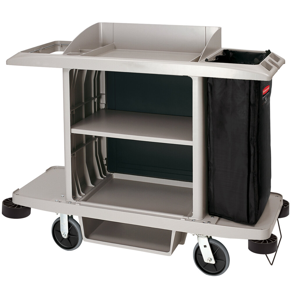 Rubbermaid® 1969596 Executive Platinum Full Size Housekeeping Cart