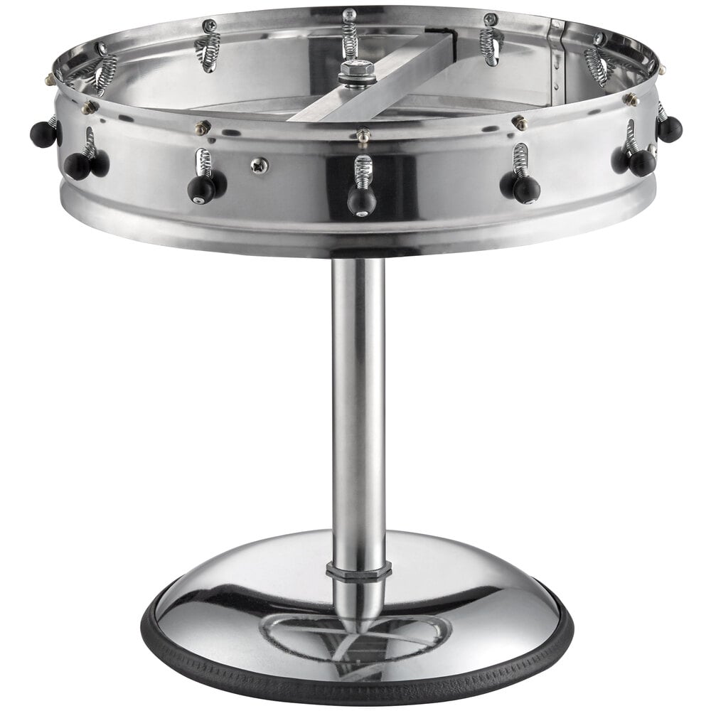 Choice 13 1/2" Stainless Steel 12 Clip with Pedestal Base Portable ...
