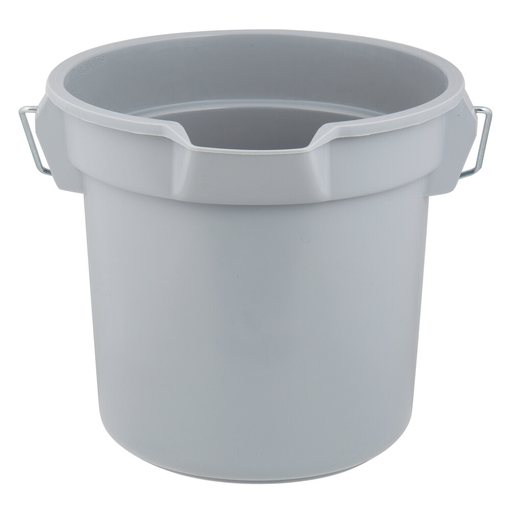 Rubbermaid® FG261400GRAY BRUTE 14 Qt. Gray Round Bucket
