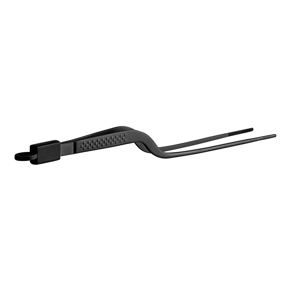 Mercer Culinary M35237BK Precision Plus 7 7/8" Black Offset Tip Plating ...