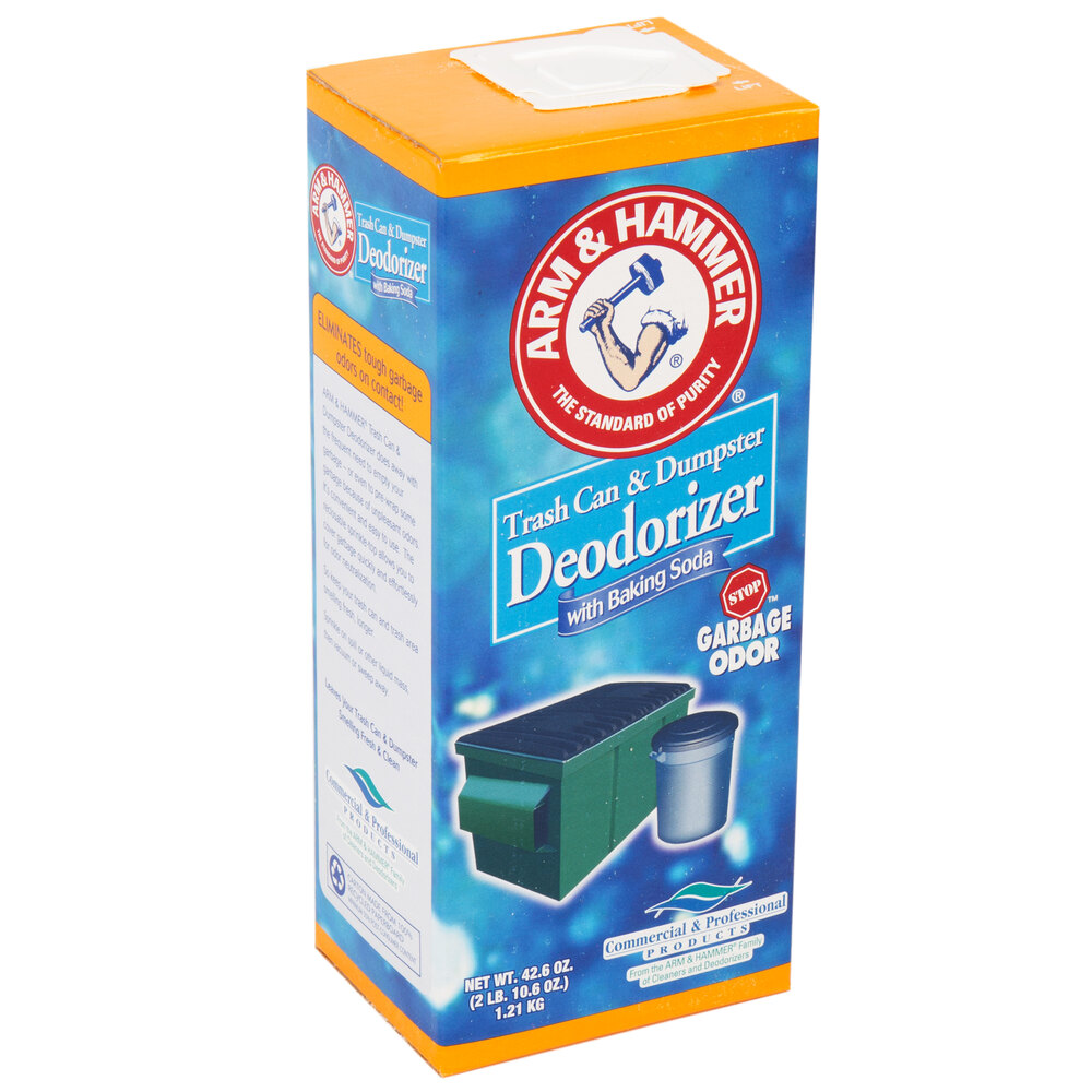 Arm & Hammer® 42.6 oz. Trash Can & Dumpster Deodorizer - 9/Case