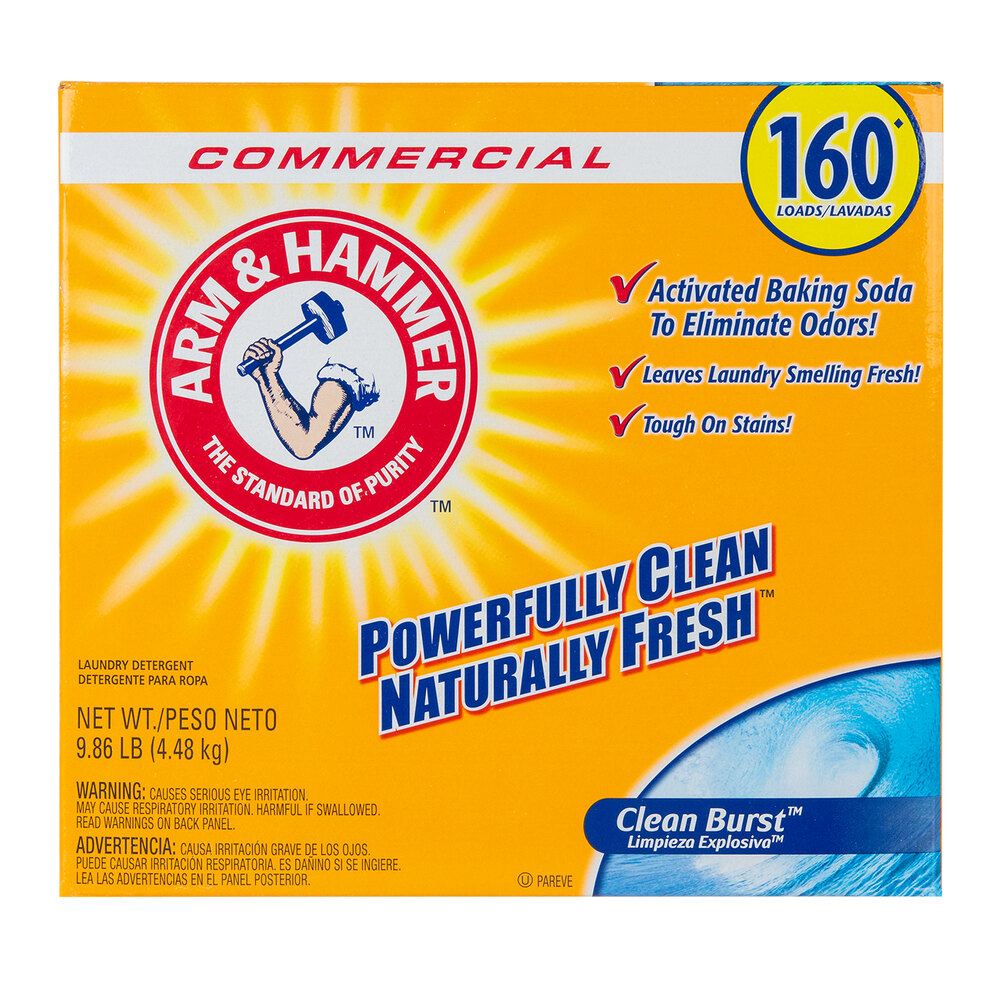 Arm & Hammer® 9.86 lb. Clean Burst HE Powder Laundry Detergent - 3/Case