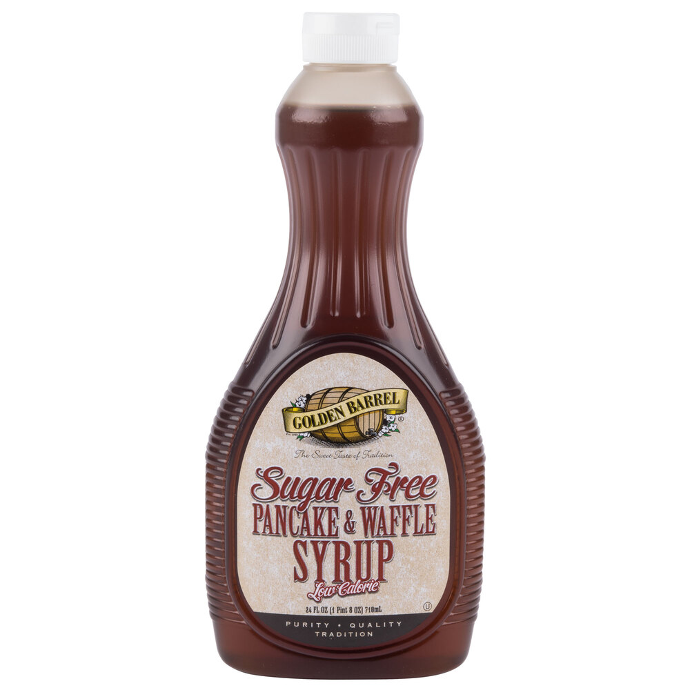 Golden Barrel Sugar-Free Pancake and Waffle Syrup 24 oz. Bottle - 12/Case