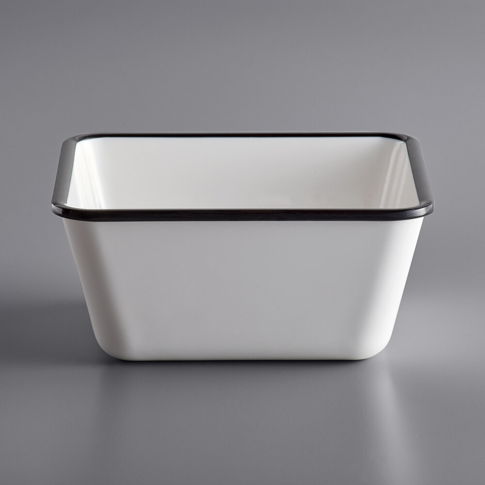 American Metalcraft MRCW7 Endurance 44 oz. Rectangular Black Rimmed ...