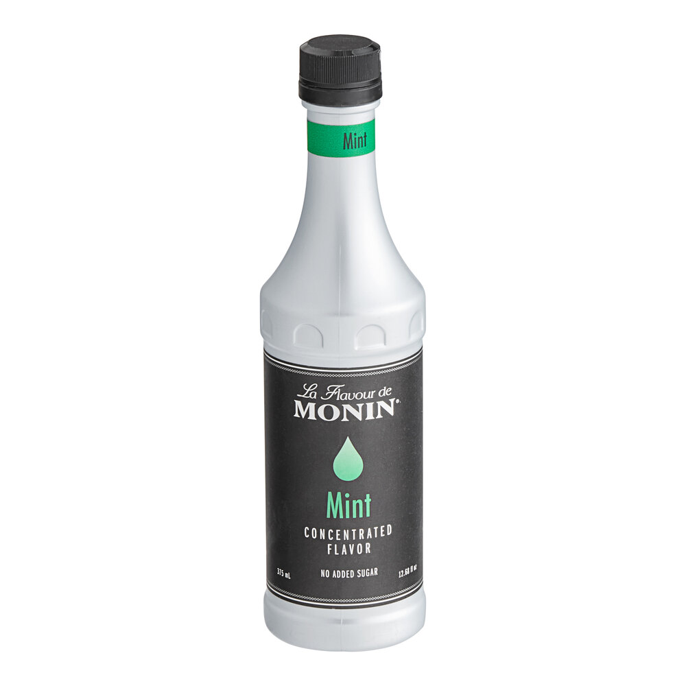 Monin Mint Concentrated Flavor (375 mL) - WebstaurantStore