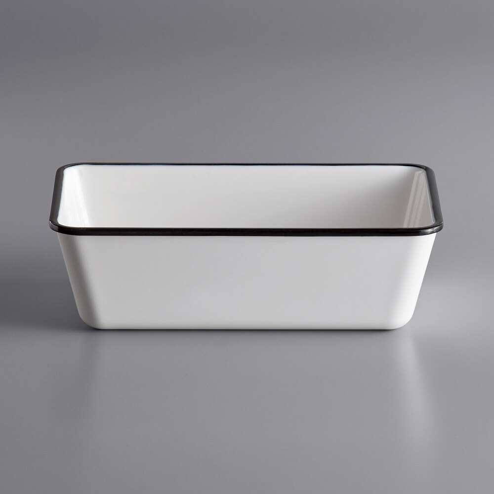 American Metalcraft MRCW10 Endurance 64 oz. Rectangular Black Rimmed ...