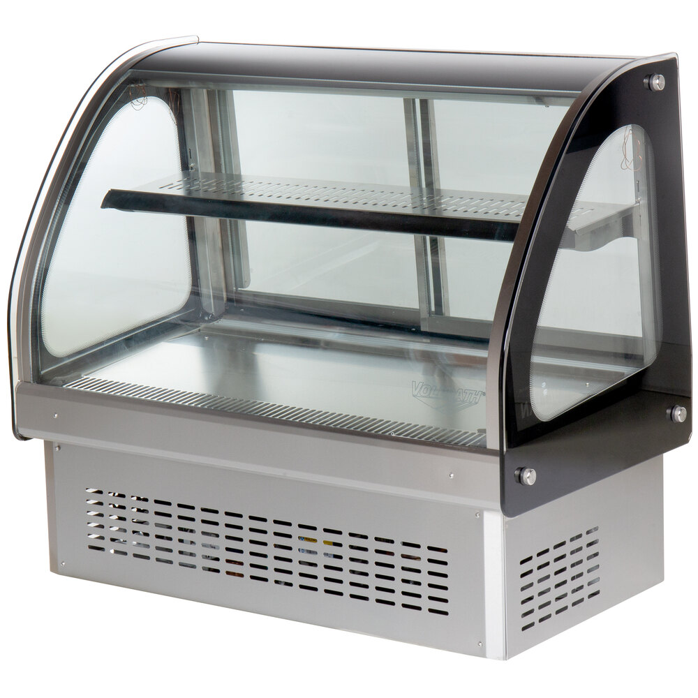 Vollrath 40842 36" Curved Glass Drop In Refrigerated Countertop Display ...