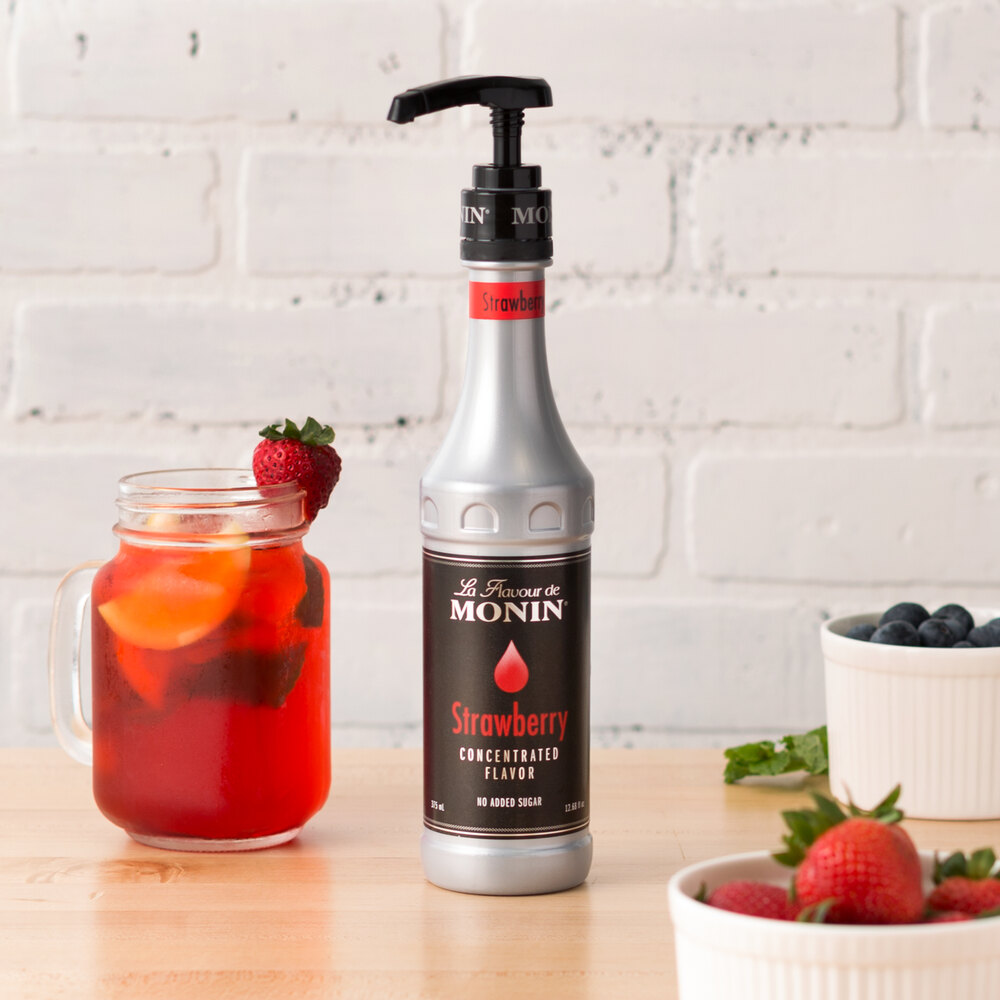 Monin Strawberry Concentrated Flavor 375 mL