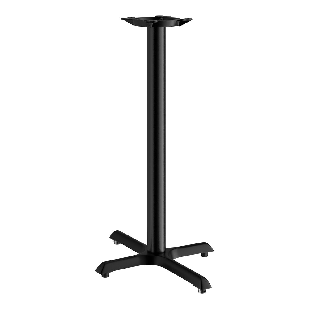 Lancaster Table & Seating Cast Iron 22" x 30" Black 3" Bar Height ...