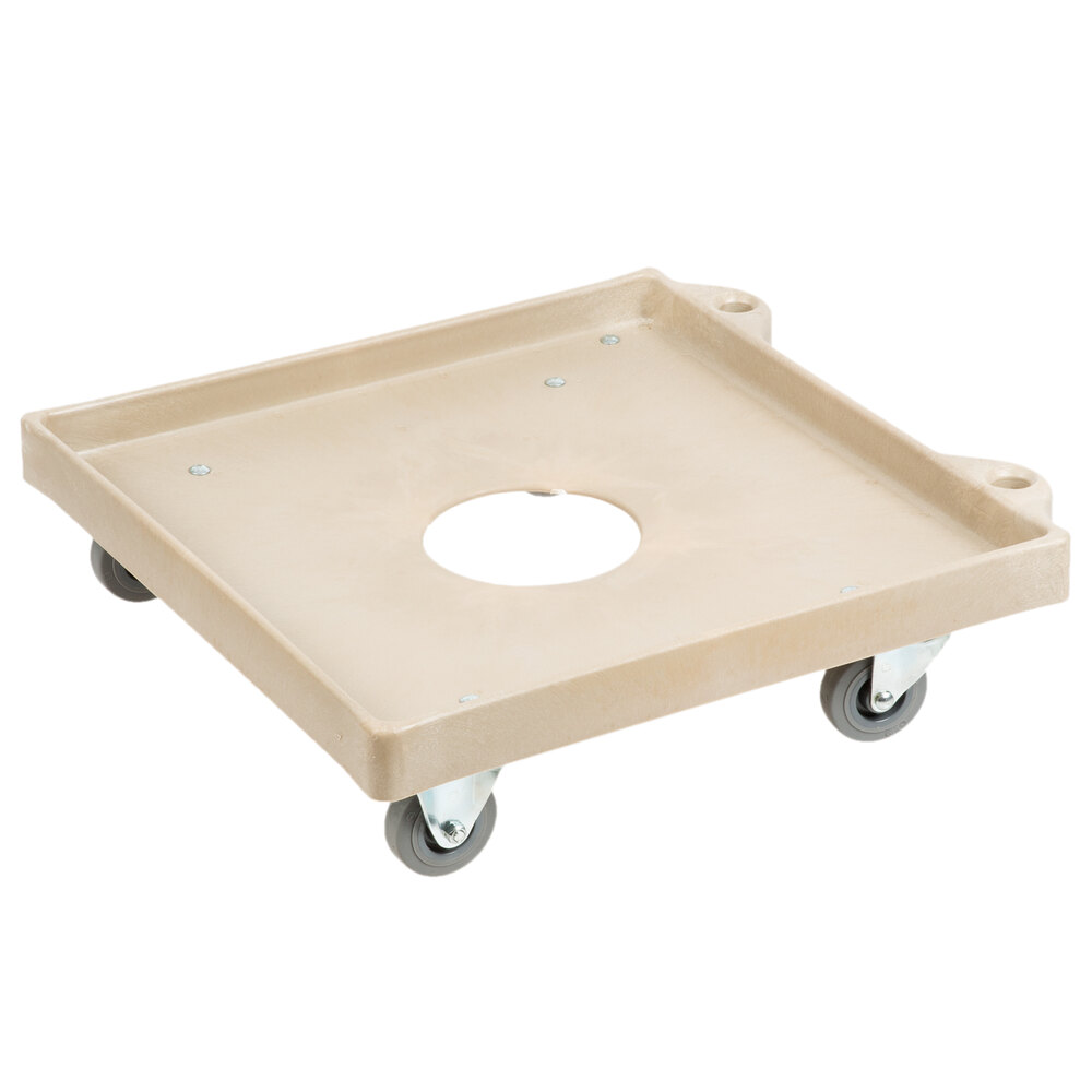 Vollrath 52292 Signature Tan Plastic Rack Dolly Base (No Handle) - 20 ...